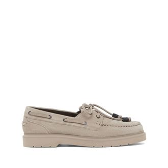 Brunello Cucinelli Beige Ballerina-Segelschuhe - - Shoes - Damen - Beige - 40 EU