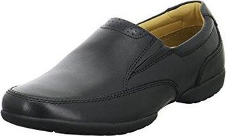 Clarks Recline Free, Chaussures de Ville Homme - Noir (Black Leather), 41.5 EU (7.5 UK)