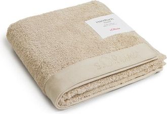s.Oliver Serviette 50 x 100 cm - 100 % coton, 600 g/m&sup2;, douce et absorbante, serviettes beiges