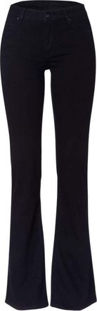 Cross Jeans Damen Jeans Faye - Slim Flared - Schwarz - Black W27-W36 Stretch, Gr&ouml;&szlig;e:28W / 32L, Farbe:Black Black 005