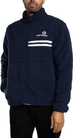 Sergio Tacchini Homme Nouvelle Veste Polaire Supermac Borg, Maritime Blue/White, XXL