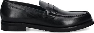 Baldinini mocassins en cuir &agrave; entaille penny - Noir