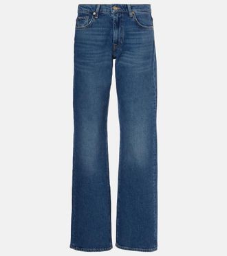 7 For All Mankind High-Rise Straight Jeans Tess