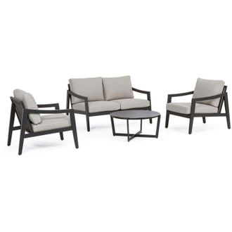 BIZZOTTO Set4 Wohnzimmer c-c Sirenus Anthrazit Yk13