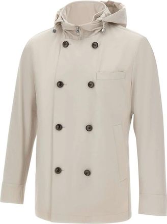 Montecore Homme, Vestes, Gris, Taille: XL Veste &agrave; Capuche Crois&eacute;e