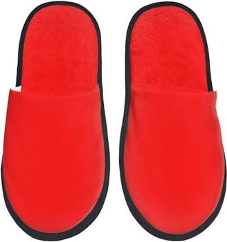 Generic Chaussons Rouge Anti Odeur Pantoufles Lavables Slippers Pour Unisex Outdoor Hôtels L