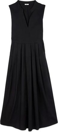 Oltre Femme, Robes, Noir, Taille: 48 FR Robe &Eacute;vas&eacute;e en Popeline de Coton