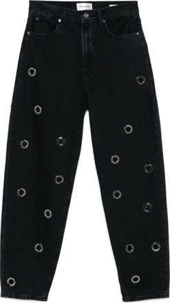 Frame Denim Narrow Grommet Jeans - Schwarz