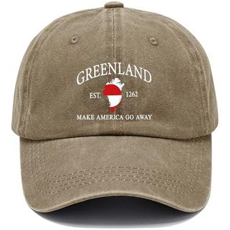 Generic Greenland Hat Make America Go Away Casquette de baseball unisexe, Khika., taille unique-M