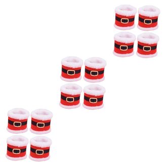 Cabilock 2 S&auml;tze Weihnachtliches Serviettenrollen Set Klebrige Nachttisch Servietten F&uuml;r Stubenwagen Lebkuchengirlanden Dekorative Zellophant&uuml;ten Vorratshalter