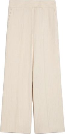 Pennyblack Femme, Pantalons, Blanc, Taille: 38 FR Pbpbautta Wide Pantalons