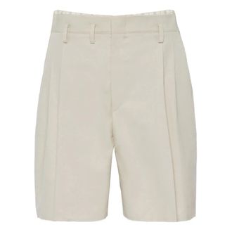 Maison Margiela Homme, Shorts, Beige, Taille: M Cotton Silk Shorts