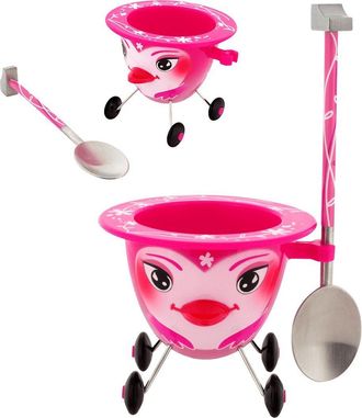 Pylones Eierbecher in Herzform, Rosa