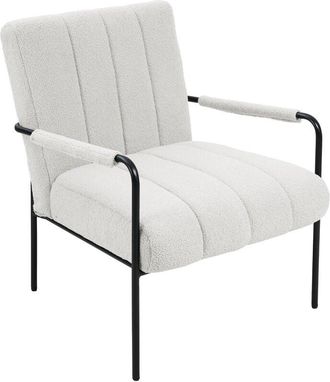SVITA Svita - kyle Loungesessel Polstersessel Akzentstuhl Wohnzimmer mit Armlehne Weiß