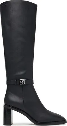 Calvin Klein Stiefel Block Heel High Boot Lth Hdw HW0HW03178 Schwarz
