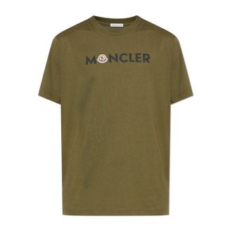 Moncler Logo T-Shirt - - Tops - Herren - Gr&uuml;n - L