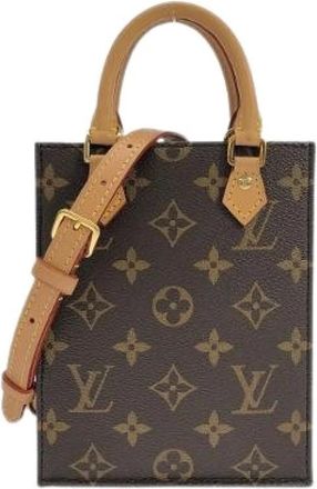 Louis Vuitton Pre-owned Petit Sac Plat Monogram Bag - Femme - Pre-owned - Brun - Taille: ONE Size