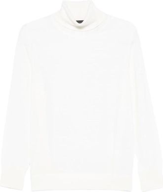 Marina Rinaldi Femme, Pulls, Blanc, Taille: 42 FR Col roul&eacute;s