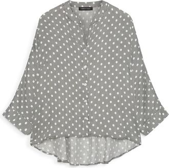 Fiorella Rubino Femme, Blouses et Chemises, Gris, Taille: 56 FR Chemisier &agrave; Pois