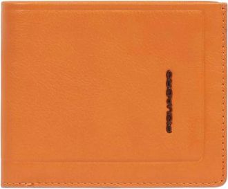 Piquadro Homme, Accessoires, Orange, Taille: ONE Size Portefeuille en cuir avec fenêtre didentification rabattable
