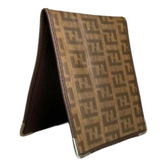 Fendi Portefeuille en toile Pre-owned - Femme - Pre-owned - Brun - Taille: ONE Size