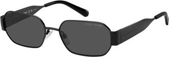 Marc Jacobs unisex, Accessoires, Noir, Taille: 56 MM Rectangle Lunettes de soleil