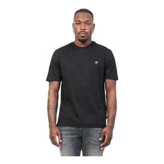 HUGO BOSS Schwarzes T-Shirt mit Double B Monogramm - - Tops - Herren - Schwarzk - 6XL