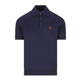Brunello Cucinelli Homme, Tops, Bleu, Taille: M Polo en maille