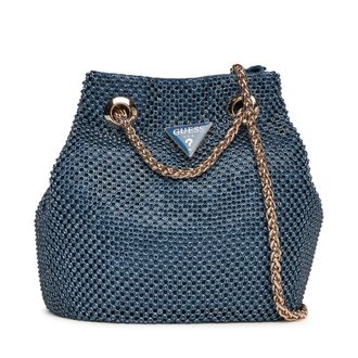 Guess Handtasche Guess Zalina Mini HWRP93 50750 Dunkelblau