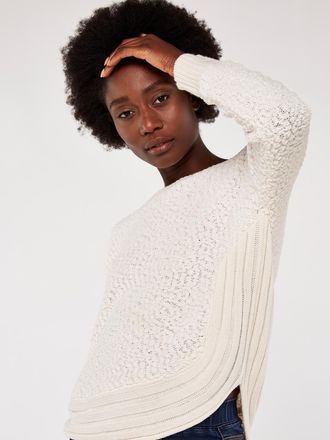 Apricot Knitted Grown On Sleeve Jumper