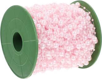 DOITOOL Künstliche Perlenkette Perlengirlande DIY Bastelmaterial Brautstrauß Vasenfüller Schwimmkerzen Dekoration Rosa Farbverlauf Verstellbar für Hochzeit Ti