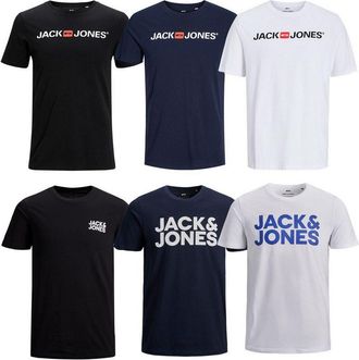 Jack & Jones T-Shirt Basic mit Marken-Logo Aufdruck