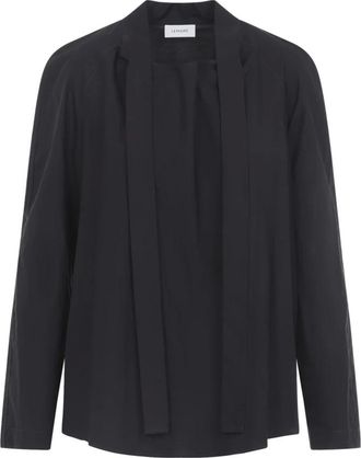 Christophe Lemaire Femme, Blouses et Chemises, Bleu, Taille: 36 FR Ascot Blouse