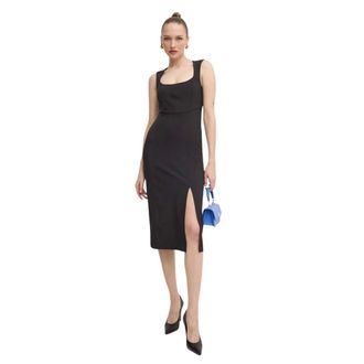 Patrizia Pepe Robe Mi-longue - Femme - Robes - Noir - Taille: 36 FR