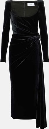 Alex Perry Midikleid aus Samt