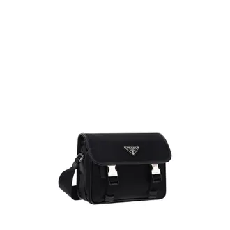 Prada Mens Black Polyamide Shoulder Bag