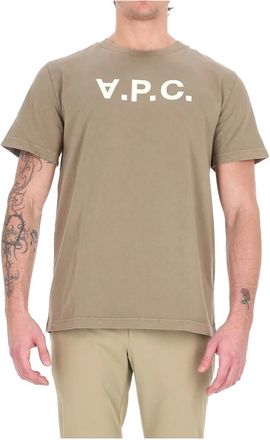 A.P.C. A.p.c., Homme, Tops, Vert, Taille: XL Standard Grand VPC T-shirt