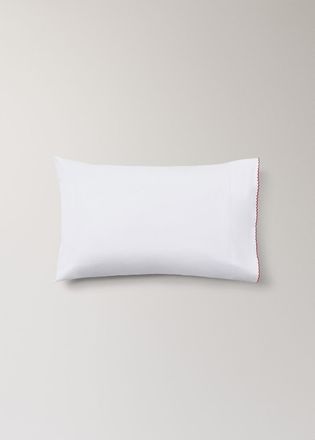 Mango Taie doreiller enfant percale de coton détail surjeté contraste 30x50 cm blanc - Home - 30x50cm - MANGO HOME