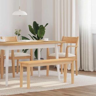 vidaXL Vidaxl - Banc 110 cm bois massif caoutchouc