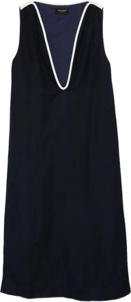 Adriana Degreas Maxikleid mit V-Ausschnitt - Blau