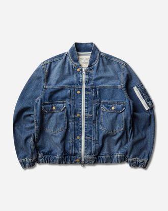 Levi's Men s sacai Blouson Jacket Washed Indigo