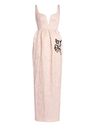 Erdem Festliches Kleid mit Stickerei - Rosa