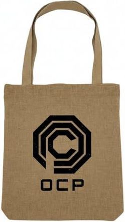 Fabulous Sac Shopping Tote Bag Aspect Lin - OCP Geek Jeux Video Serie Film - Sac de Courses Toile Epaisse 360g Beige Naturel Cabas Port&eacute; Epaule Solide Imprim&eacute; 