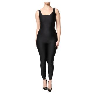 Dolce & Gabbana Femme, Combinaisons et Ensembles, Noir, Taille: 36 FR Combinaison moulante avec fermeture éclair