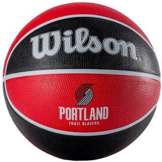 Wilson Basketball NBA TEAM TRIBUTE, PORTLAND TRAIL BLAZERS, Outdoor, Gummi, Größe: 7