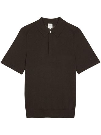Paul Smith Poloshirt aus Merinowolle - Braun