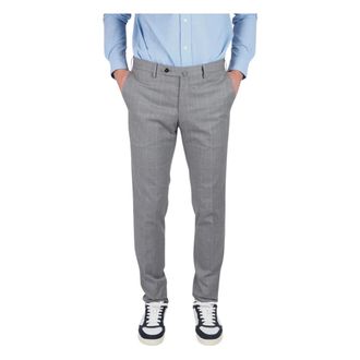 Pantaloni Torino Sommerliche elegante Prinzen von Wales Hose - - Trousers - Herren - Grau - M