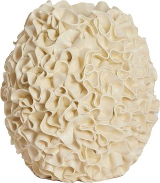 Light & Living Vase rond AGELLO en céramique crème - Ø28x29 cm