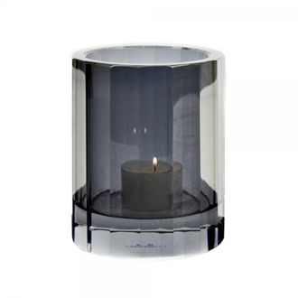 LAMBERT [DL] Donatello Windlicht Kristall. Obsidian H12cmD10 cm
