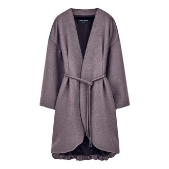 Giorgio Armani Caban Coat - - Coats - Damen - Grau - XL